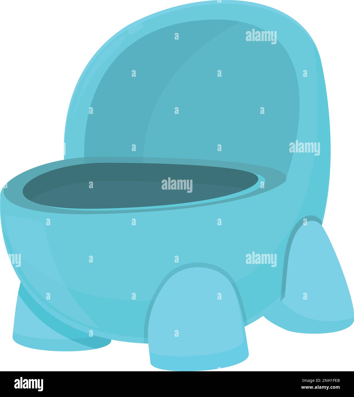 Aqua potty icon cartoon vector. Child toilet. Plastic pot Stock Vector ...