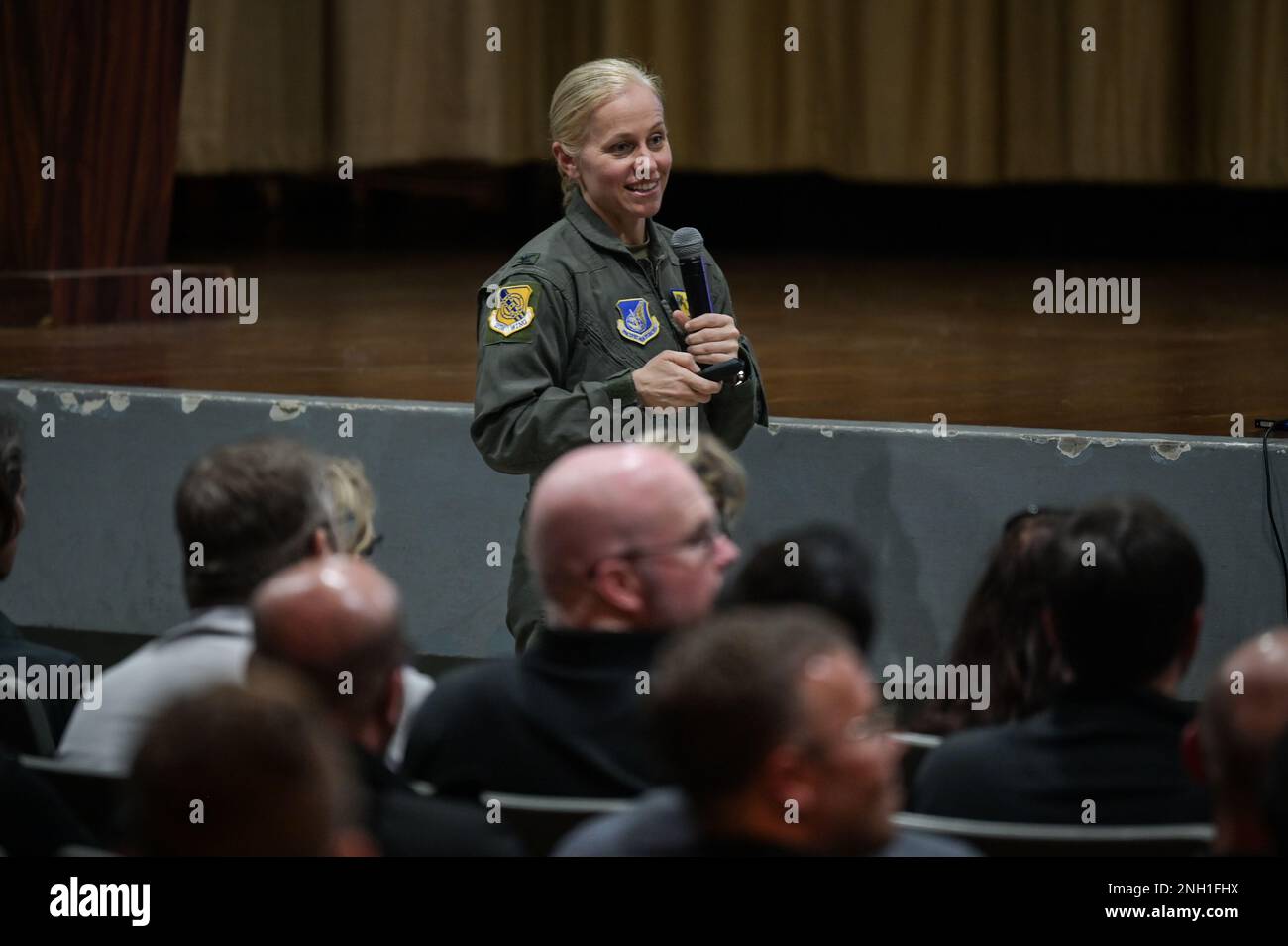 Col. Michelle Lo Bianco, 15th Wing commander, speaks to Executive ...