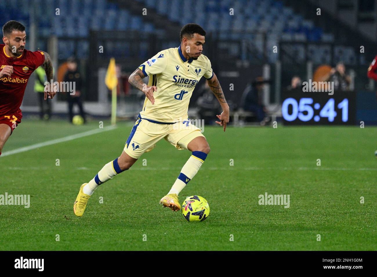 Cyril Ngonge (Hellas Verona) during the Italian Football Championship ...