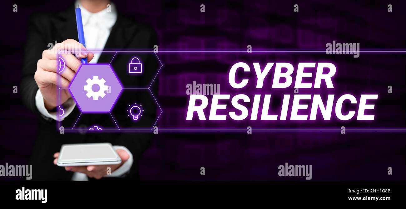 Conceptual display Cyber Resilience. Concept meaning measure of how ...