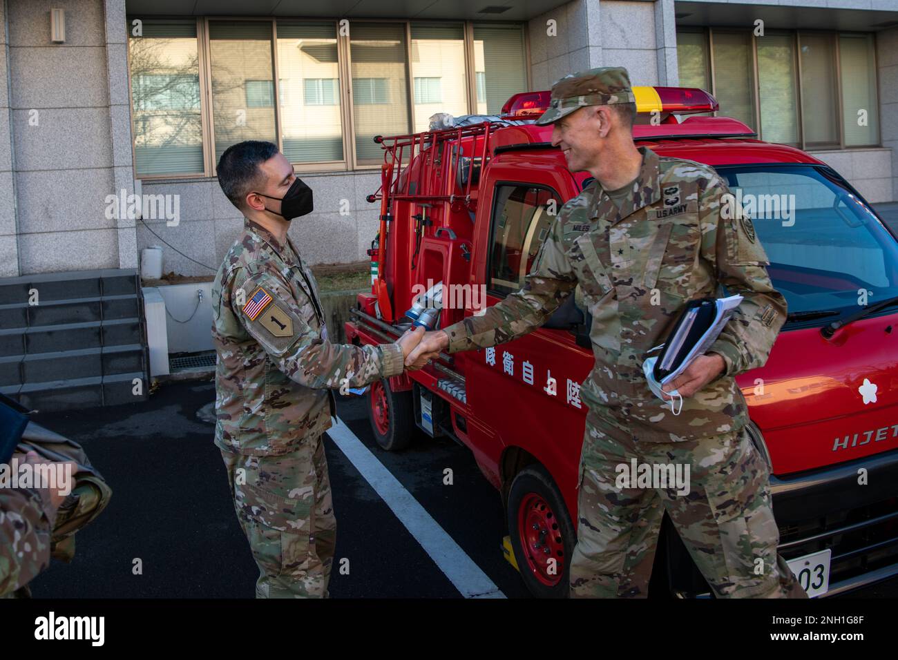 U.S. Army Maj. Christopher Bartok, I Corps G6 operations chief ...