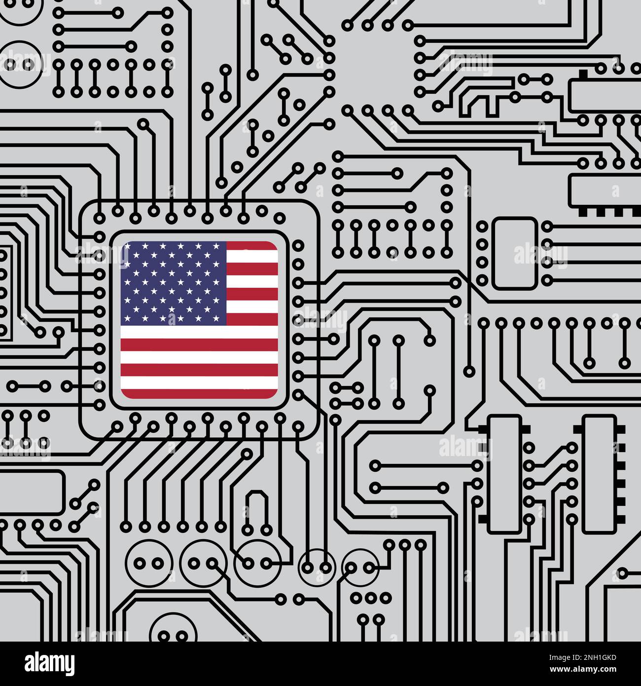 Electric circuit background Stock Vector Image & Art - Alamy