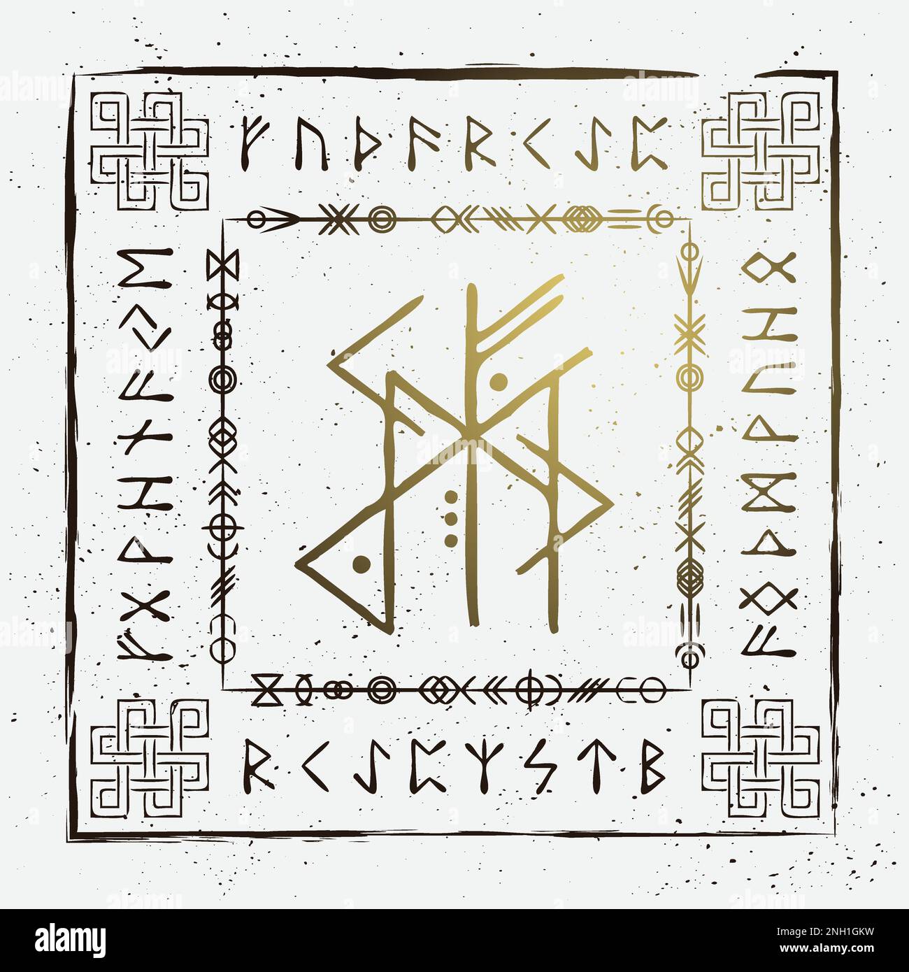 Bind rune hi-res stock photography and images - Alamy