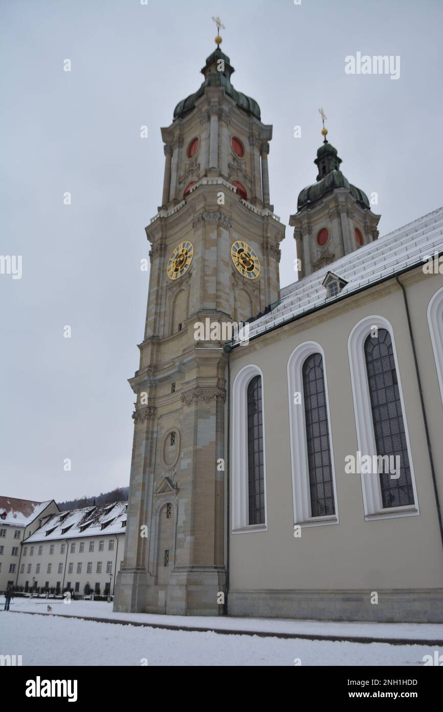 The Cathedral of Saint Gall Abbey in St. Gallen. UNESCO world heritage ...