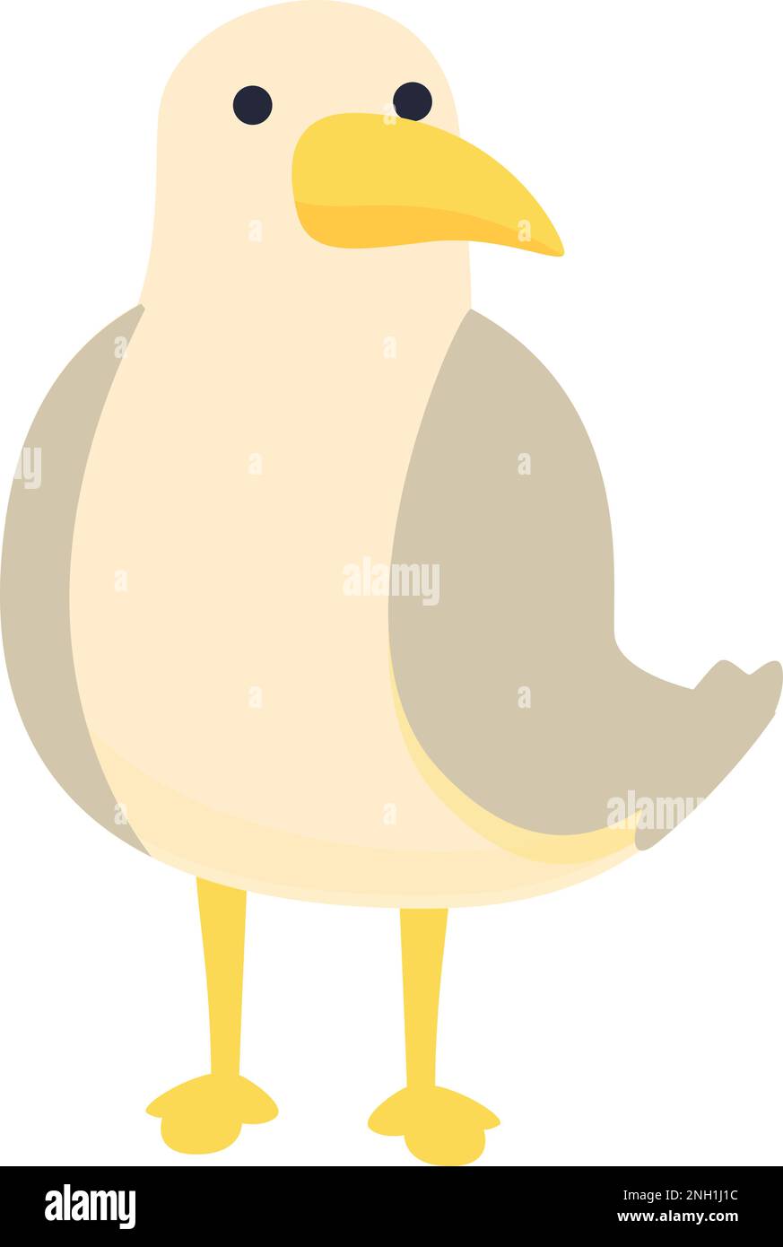 Marine seagull icon cartoon vector. Sea bird. Cute animal Stock Vector ...