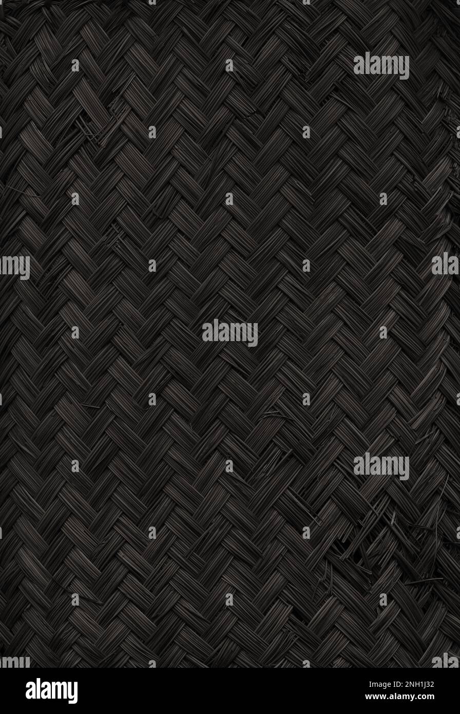 Black woven bamboo mat texture. Vertical background wallpaper Stock ...