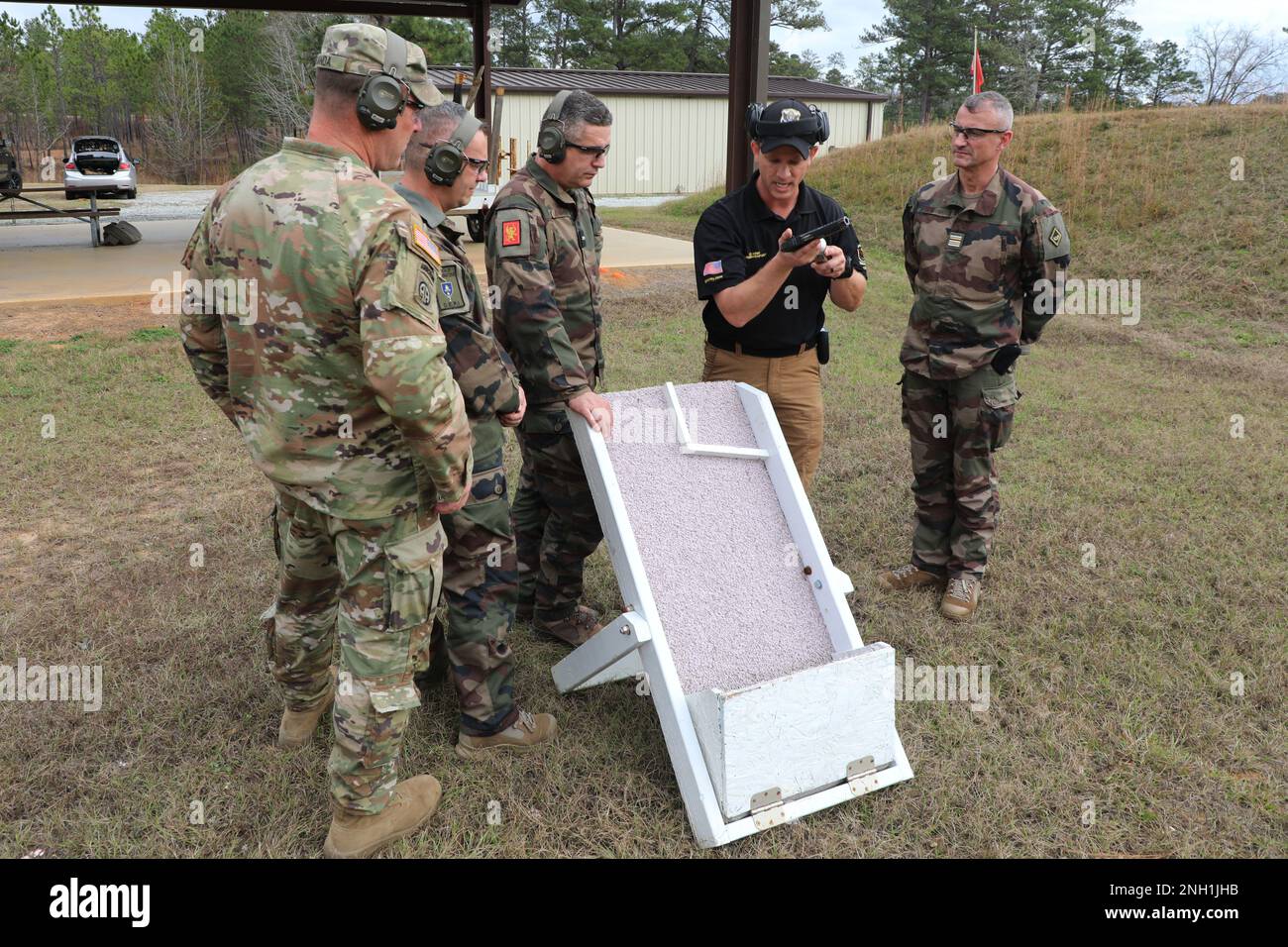 French Brig. Gen. Ivan Martin, commander of the Infantry School in ...