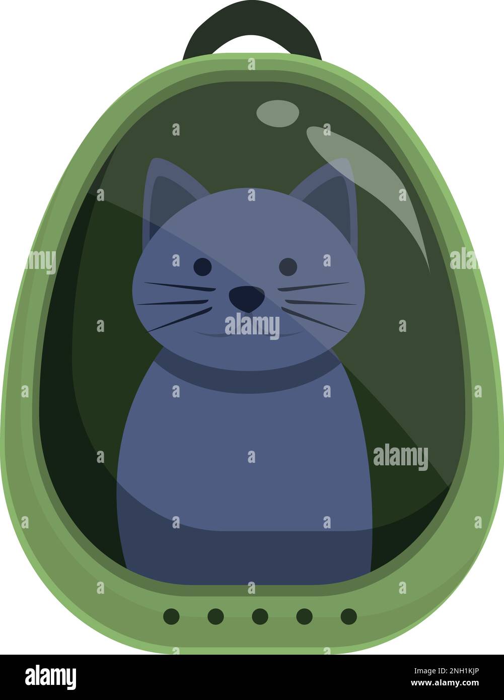 Small cat box icon cartoon vector. Pet cage. Carry box Stock Vector ...