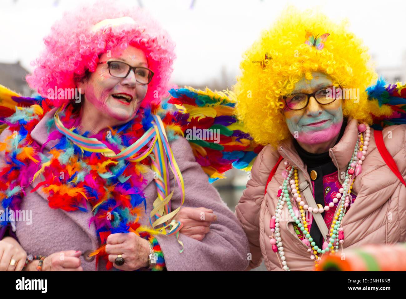 Maastricht, The Netherlands. 19th Feb 2023. Carnival revellers in ...