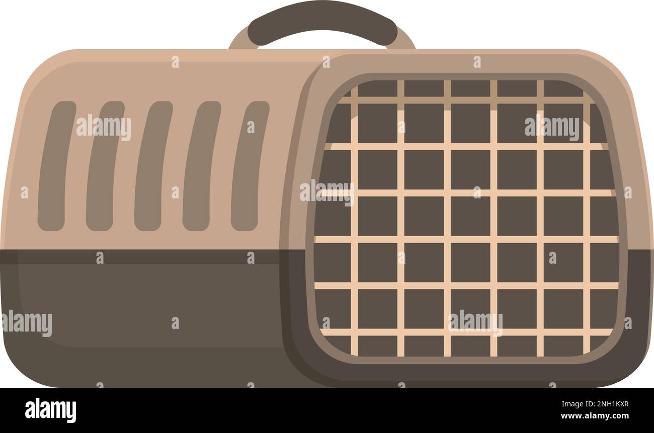 Travel box icon cartoon vector. Pet case. Animal bag Stock Vector Image ...