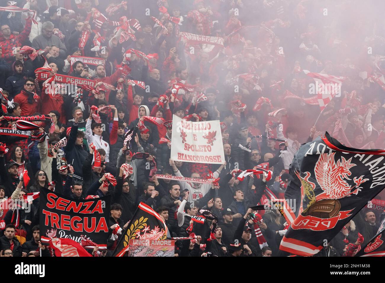 fan perugia calcio during the Italian soccer Serie B match AC Perugia vs Ternana Calcio on ...