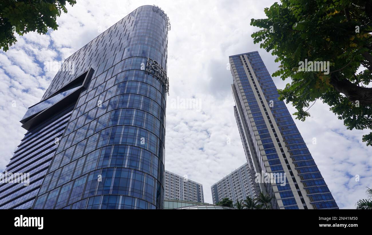 Surabaya East Java Indonesia February 2023 Four Point Hotel Sheraton Tower Building In