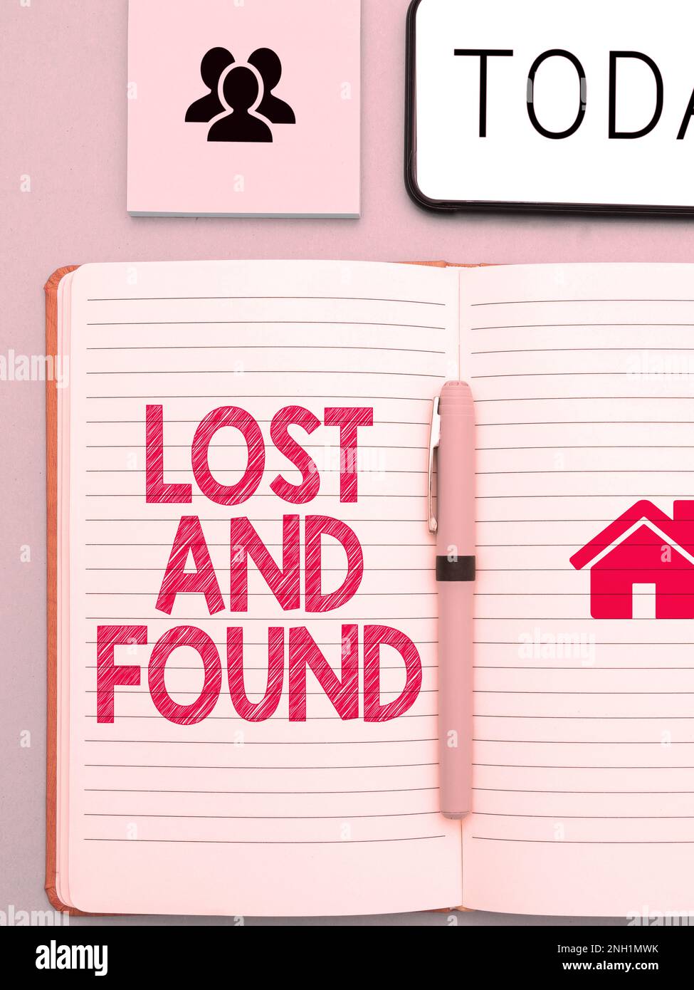Handwriting text Lost And Found. Conceptual photo Place where you can ...