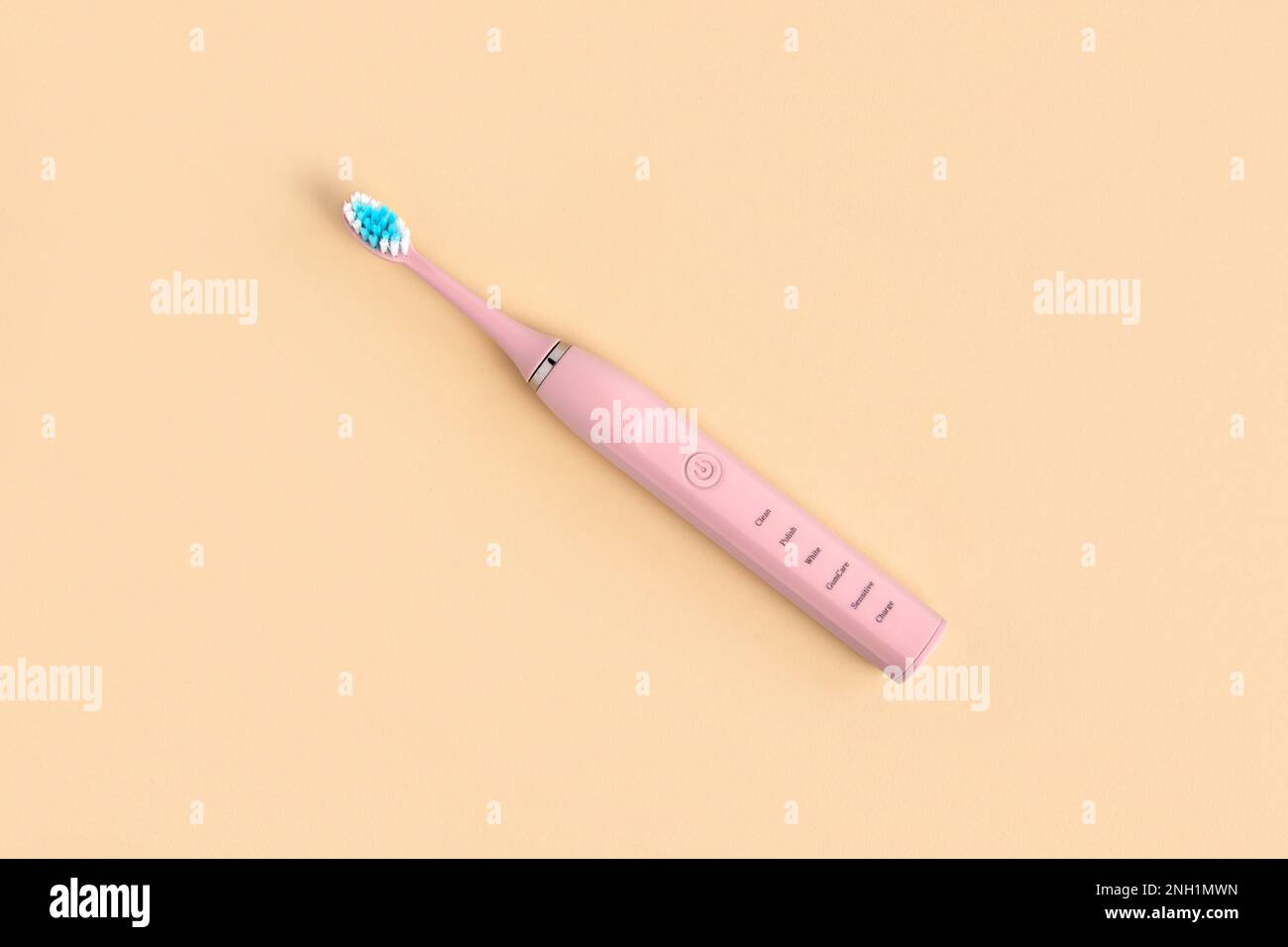 Electric Toothbrush. Top View, Flat Lay, Copy Space. Dental Care ...