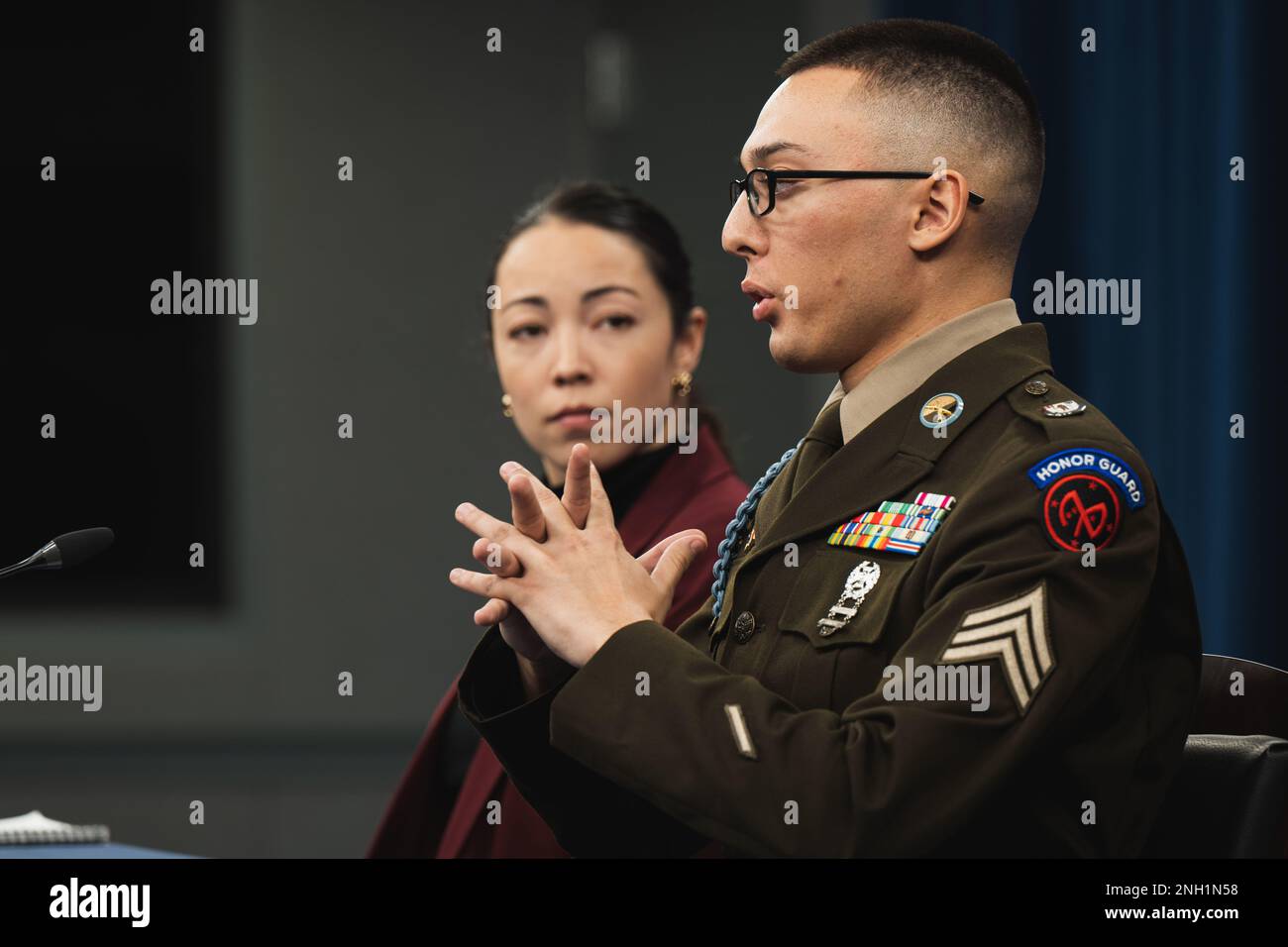 U.S. Central Command Chief Technology Officer Schuyler Moore and U.S ...