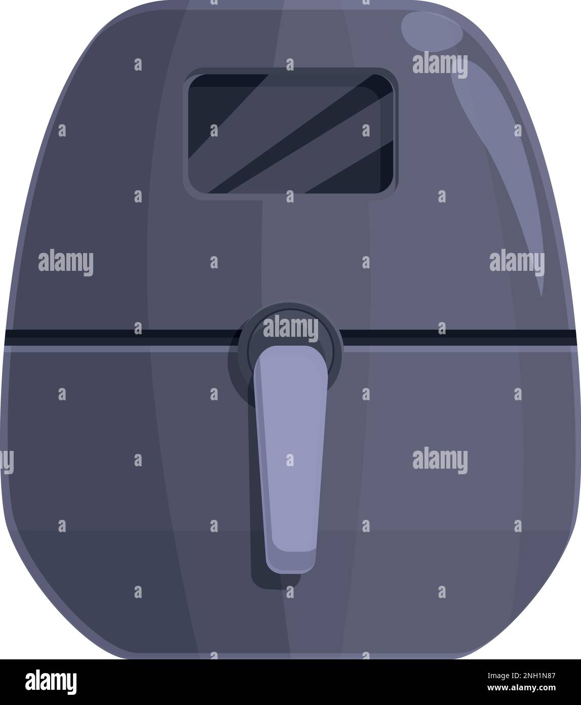 Heat air fryer icon cartoon vector. Cook food. Fat potato Stock Vector ...