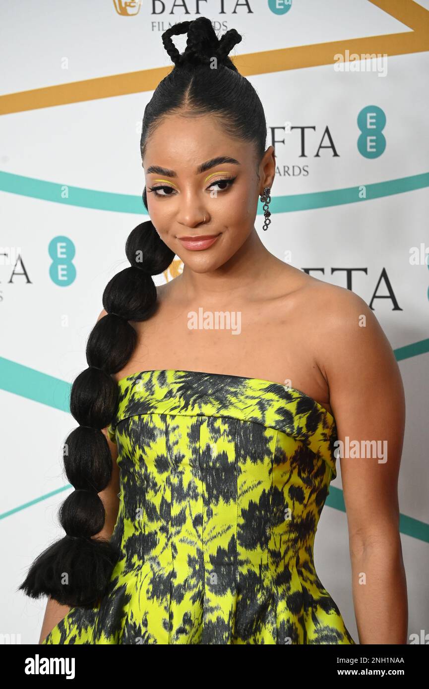 London, UK. 19th Feb, 2023. Sara Collins attends the EE BAFTA Film ...