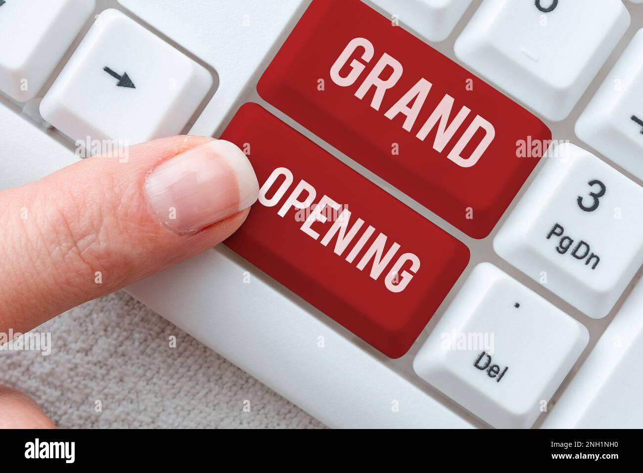 Writing displaying text Grand Opening. Word for Ribbon Cutting New ...