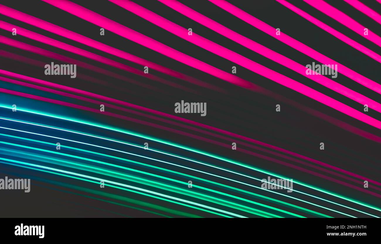 Abstract background with red and green smooth lines, generative Al ...