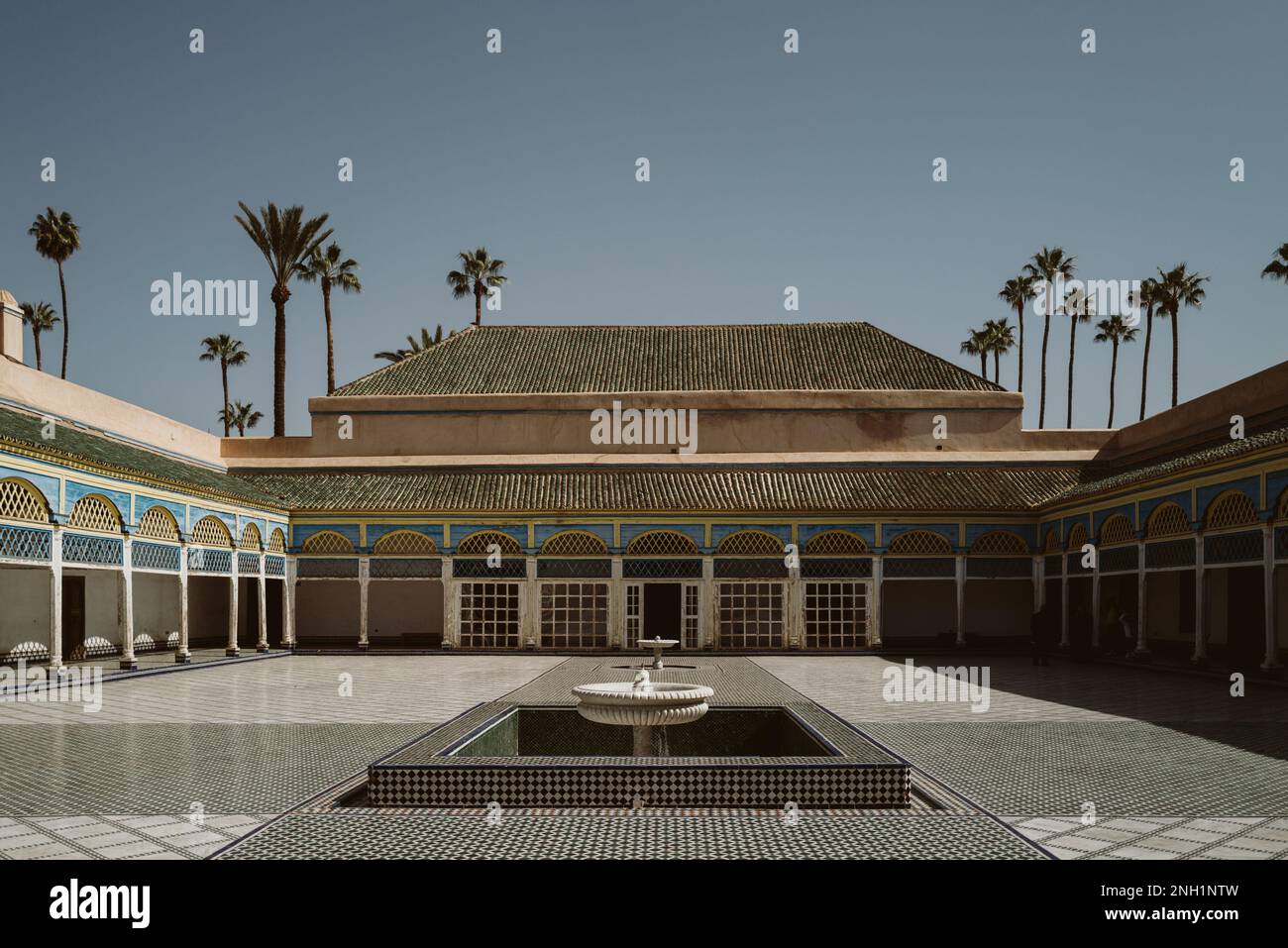 The beautiful Bahia palace courtyard in Marrakech Stock Photo - Alamy