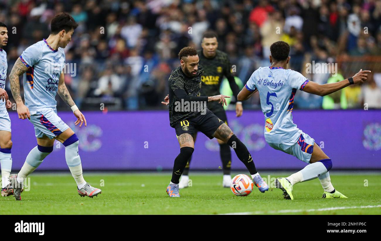 Neymar Jr in action during the Riyadh All-Star XI vs Paris Saint ...