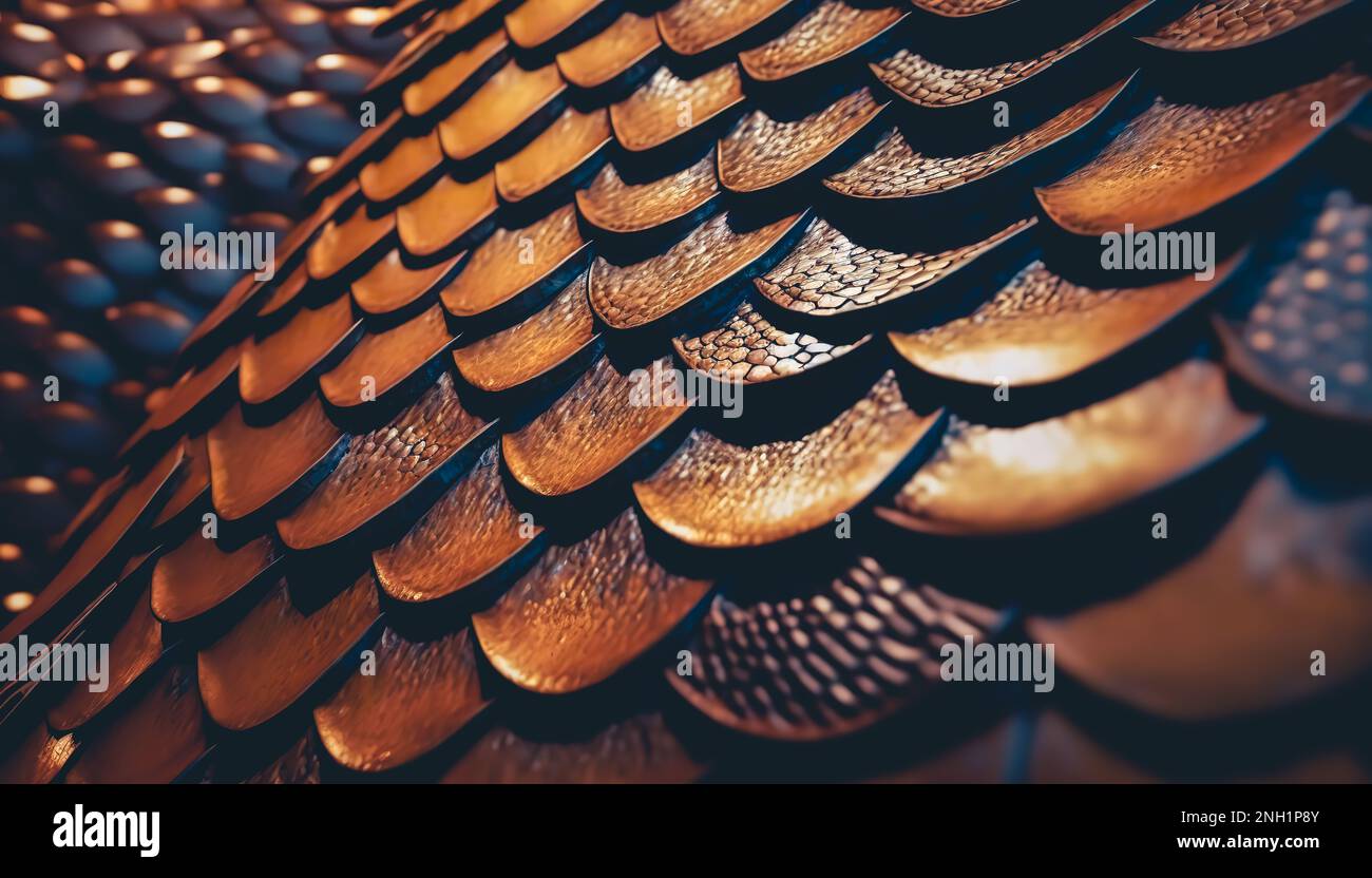 Abstract background, roof texture, tiles, generative Al Stock Photo - Alamy