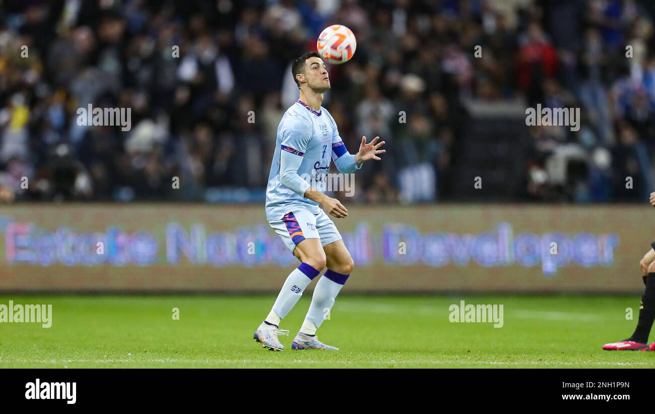 Cristiano Ronaldo in action during the Riyadh All-Star XI vs Paris ...