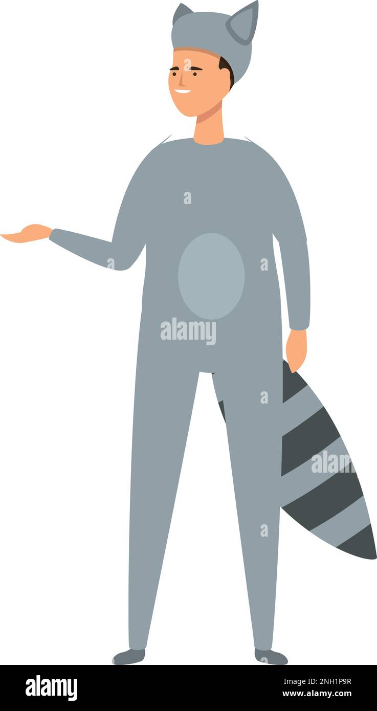 Raccoon halloween animal costume icon cartoon vector. Cute party. Funny mascot Stock Vector ...