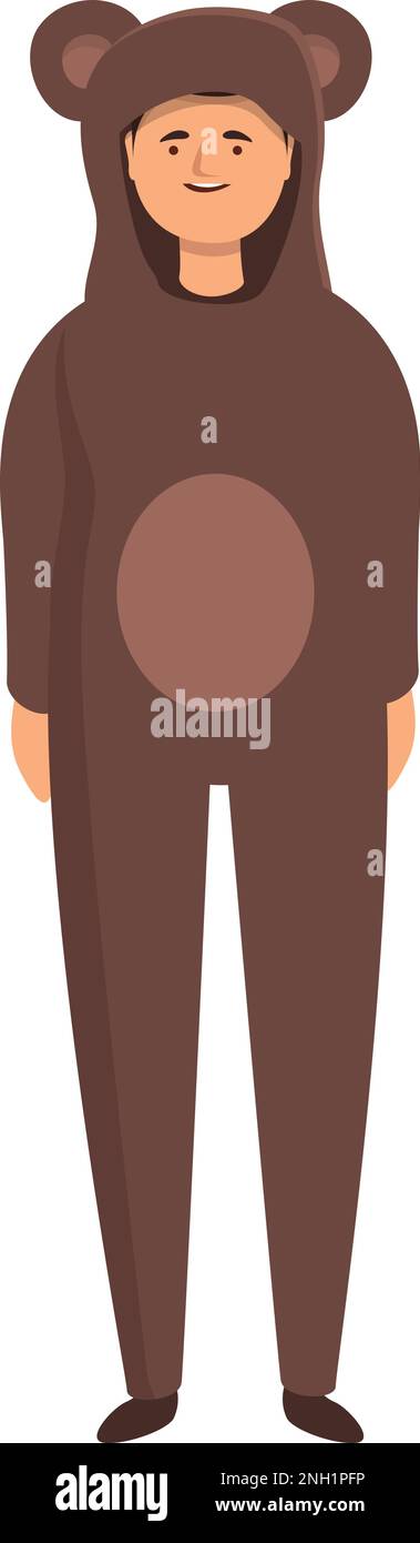 Bear halloween animal costume icon cartoon vector. Fancy mascot. Cute ...