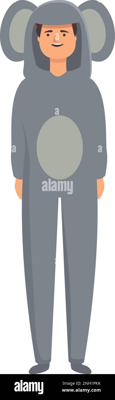 Elephant halloween animal costume icon cartoon vector. Cute child. Carnival dress Stock Vector ...