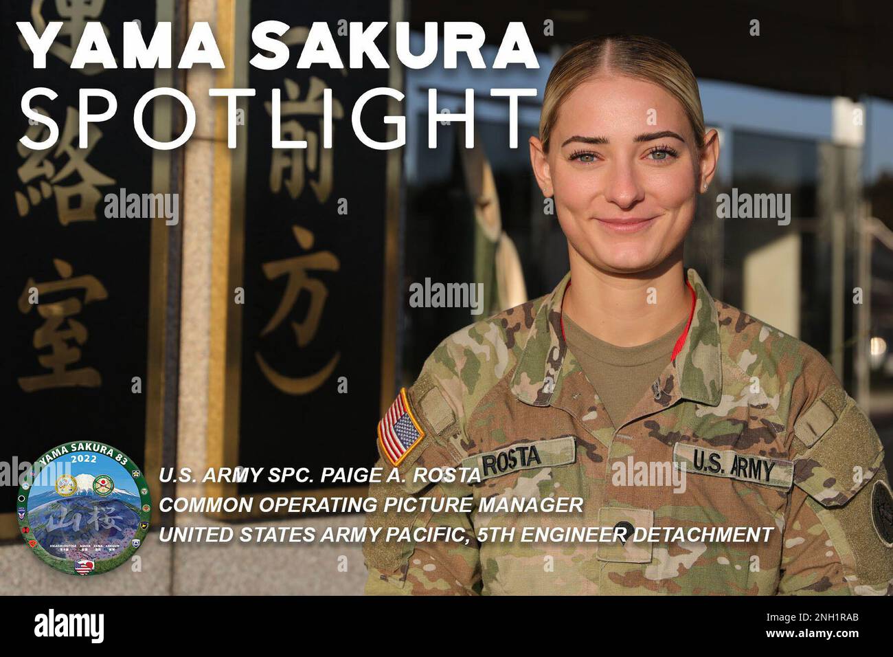 U.S. Army Soldier Spc. Paige A. Rosta, a Geospatial Engineer, assigned ...