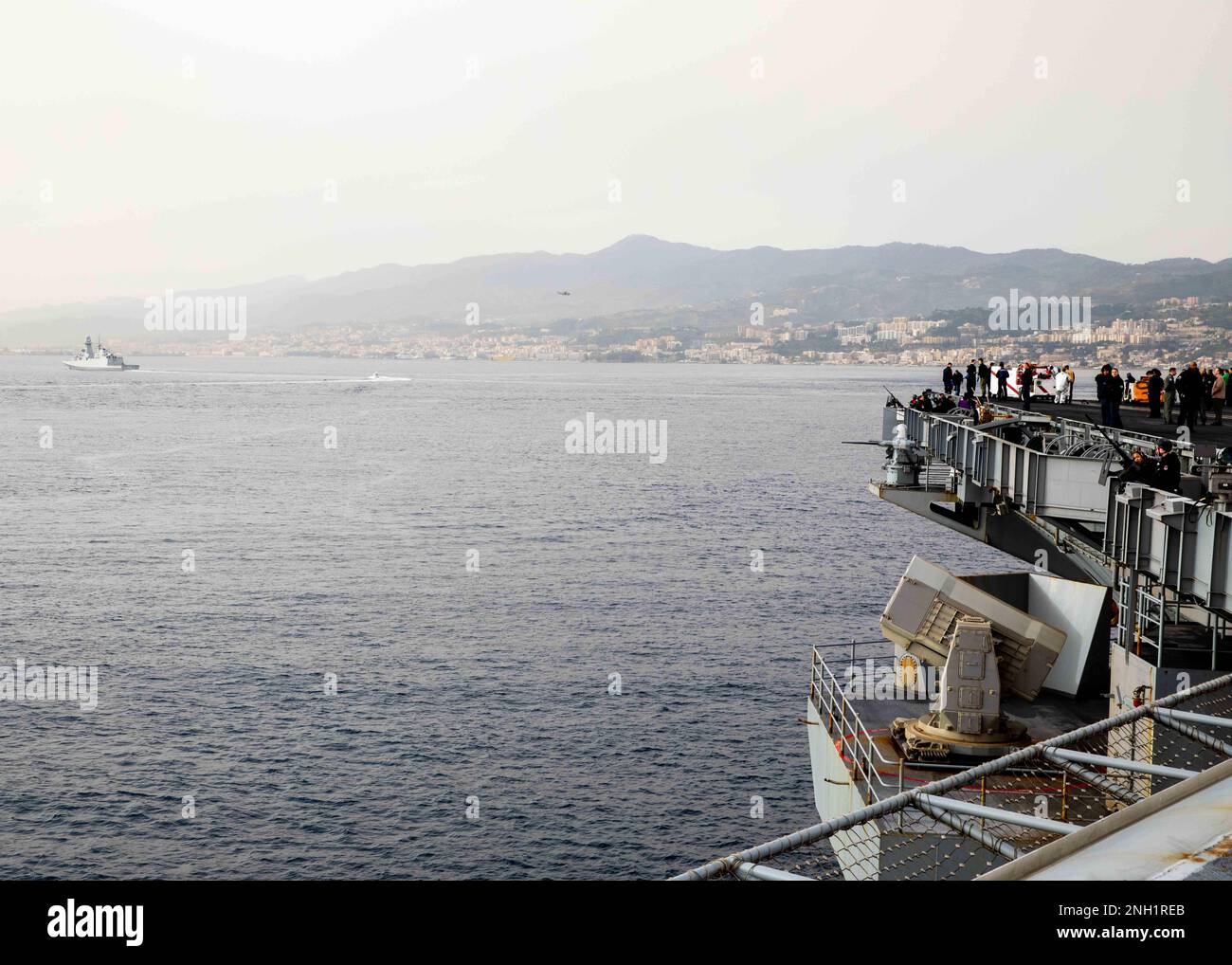 221207-N-IX644-1064 STRAIT OF MESSINA (Dec. 7, 2022) Sailors assigned ...