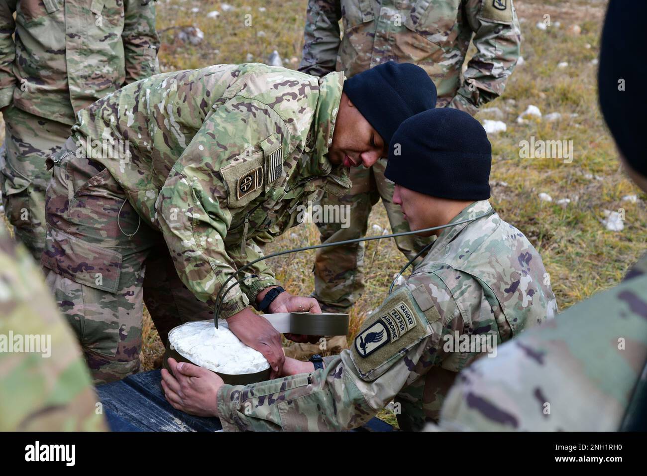 U.S. Army Paratroopers assigned to 54th Brigade Engineer Battalion ...