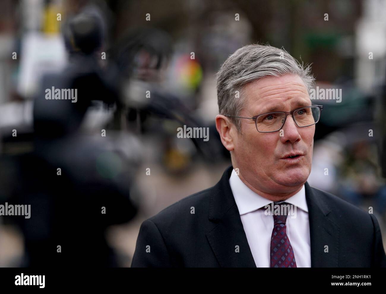 Labour leader Keir Starmer during a visit to Thurrock , Essex, to meet ...