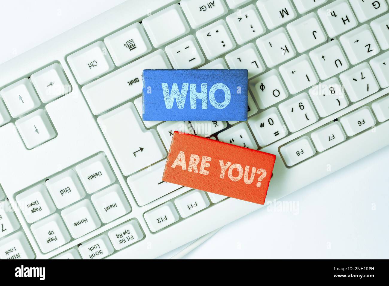 Sign displaying Who Are You. Word Written on Identify yourself ...