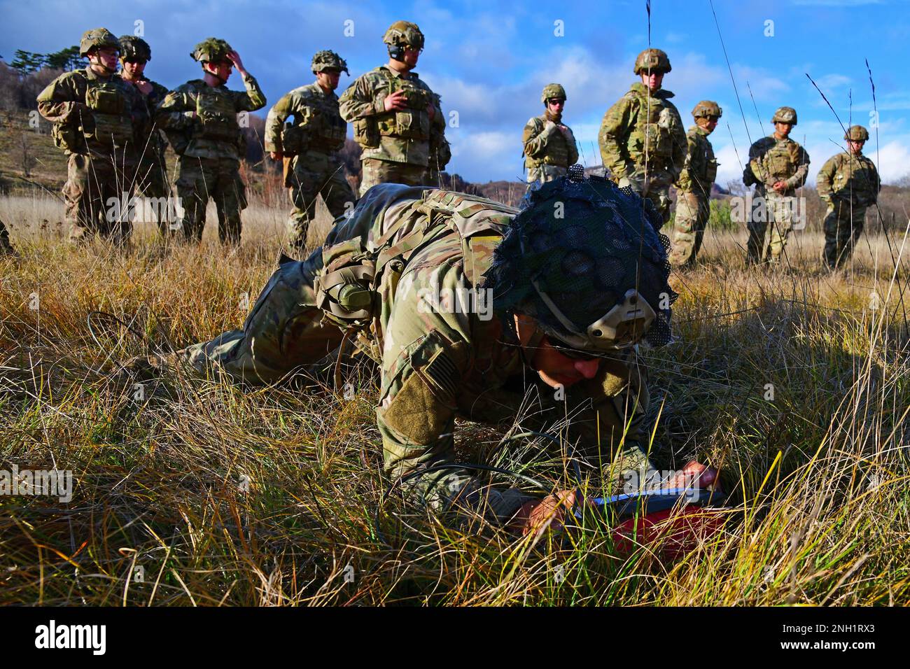 U.S. Army Paratroopers assigned to 54th Brigade Engineer Battalion ...