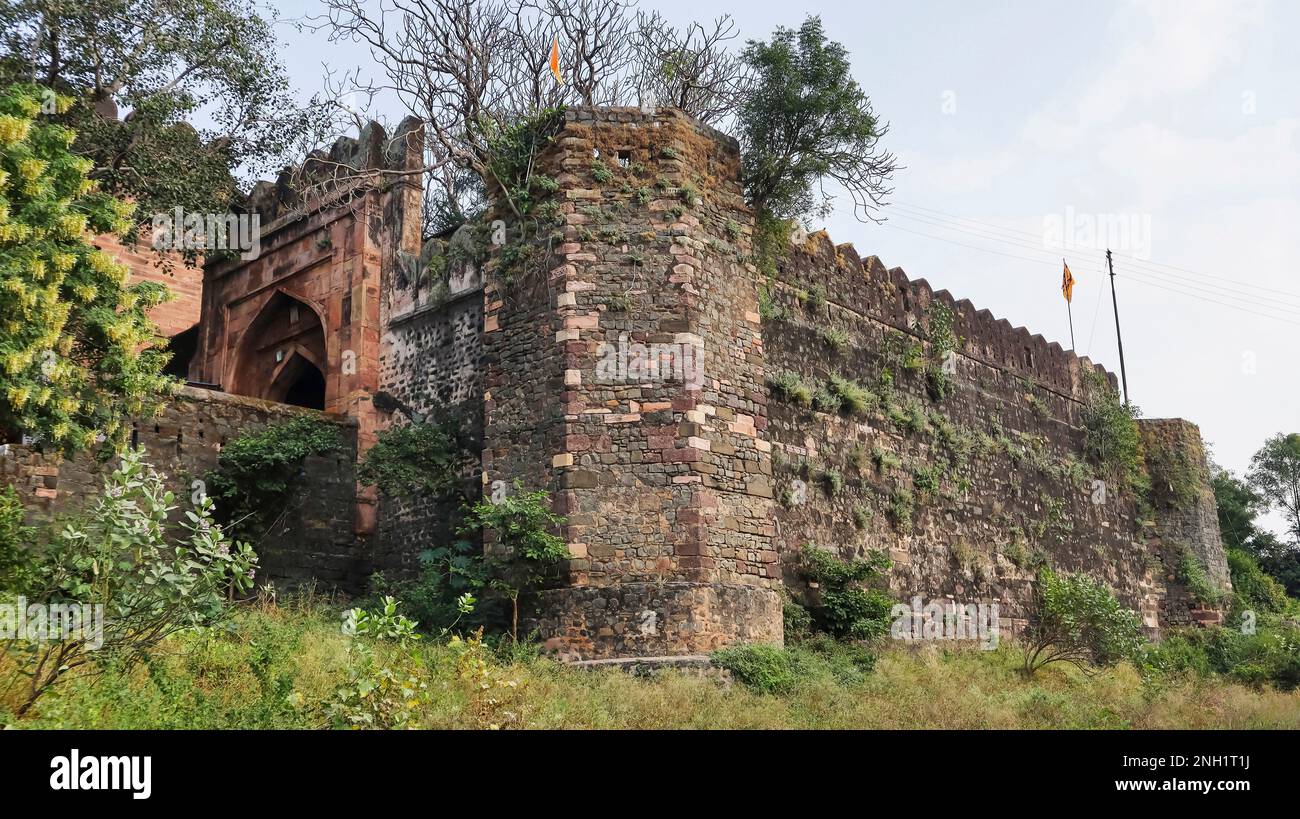 View of Ruined Fortress of Dhar Fort, Madhya Pradesh, India Stock Photo ...