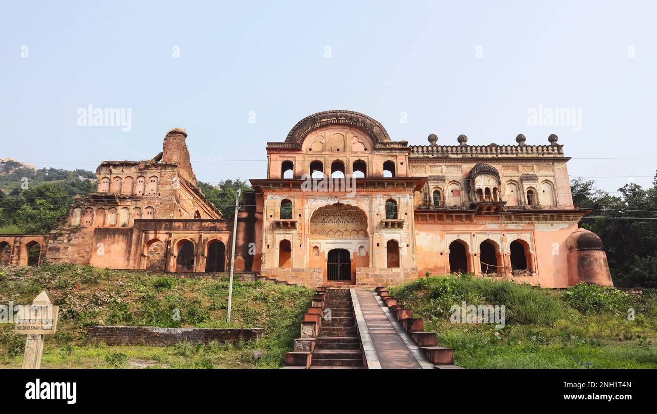 Rear View of Hriday Shah Mahal Build in 1790 for the Hriday Shah the Son of Maharaja Chhatrasal ...