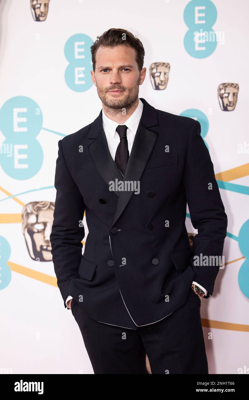 Jamie Dornan poses for photographers upon arrival at the 76th British ...