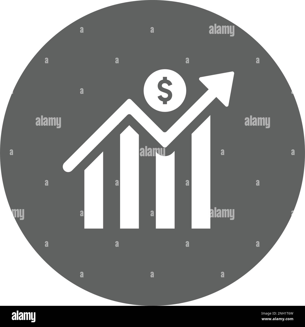 Business success, increase profit icon design template vector ...