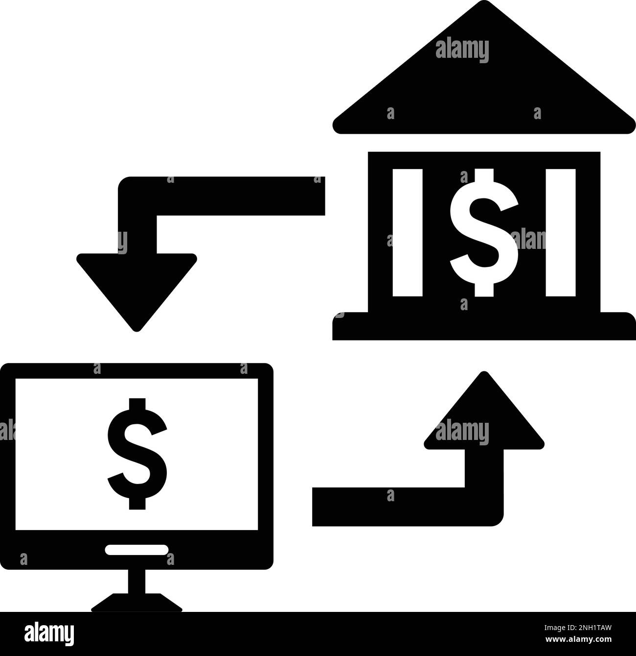 Bank Transaction icon design template vector illustration for graphic ...