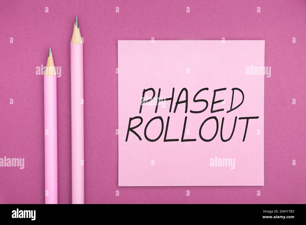 Text showing inspiration Phased Rollout. Business concept the practice of prescription drug ...