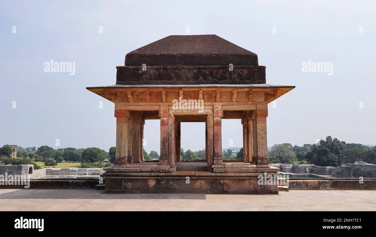Mandapa on the Top of Jahaz Mahal, Mandu, Dhar, Madhya Pradesh, India ...