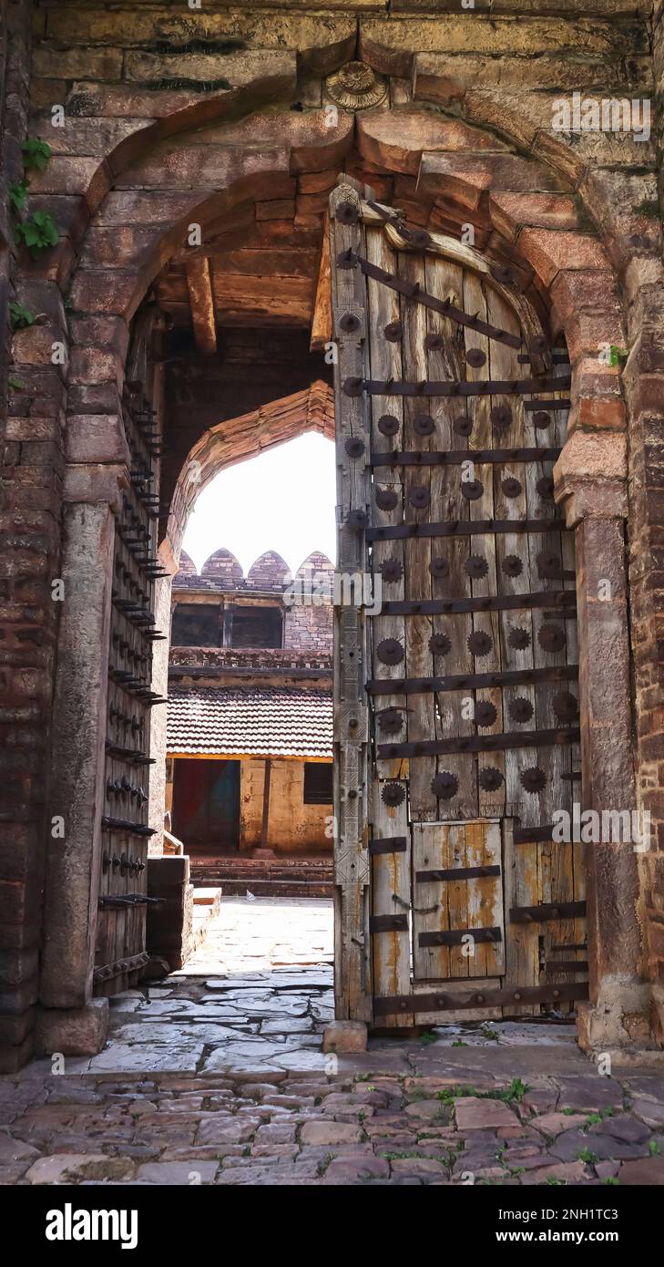Entrance Gate of Khimlasa Fort, Sagar, Madhya Pradesh, India Stock ...