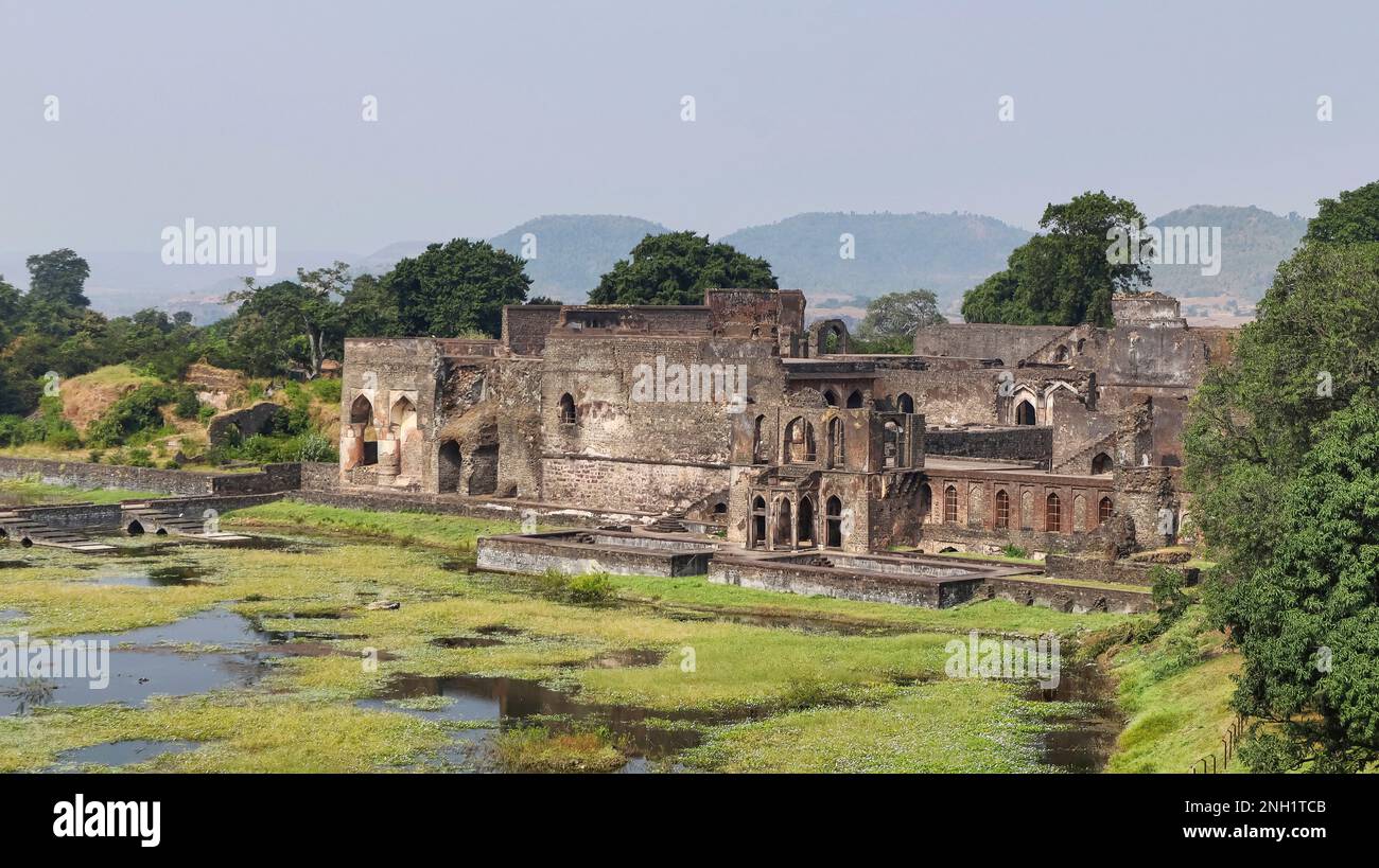 View of Jal Mahal From Jahaz Mahal, Mandu, Dhar, Madhya Pradesh, India ...