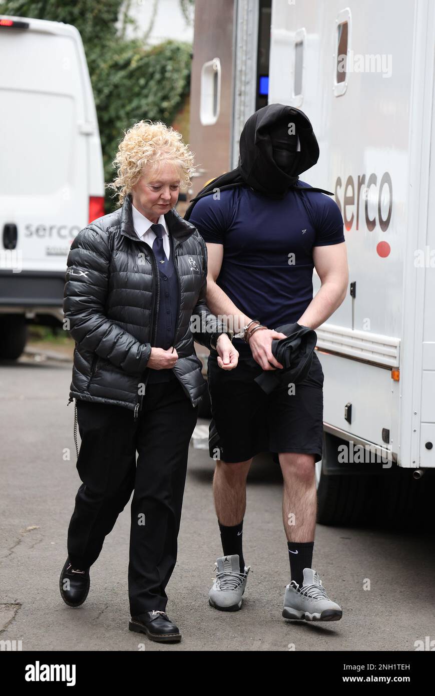 Lewes, UK. 20th Feb, 2023. Pietro Addis arrives at Lewes Crown Court ...