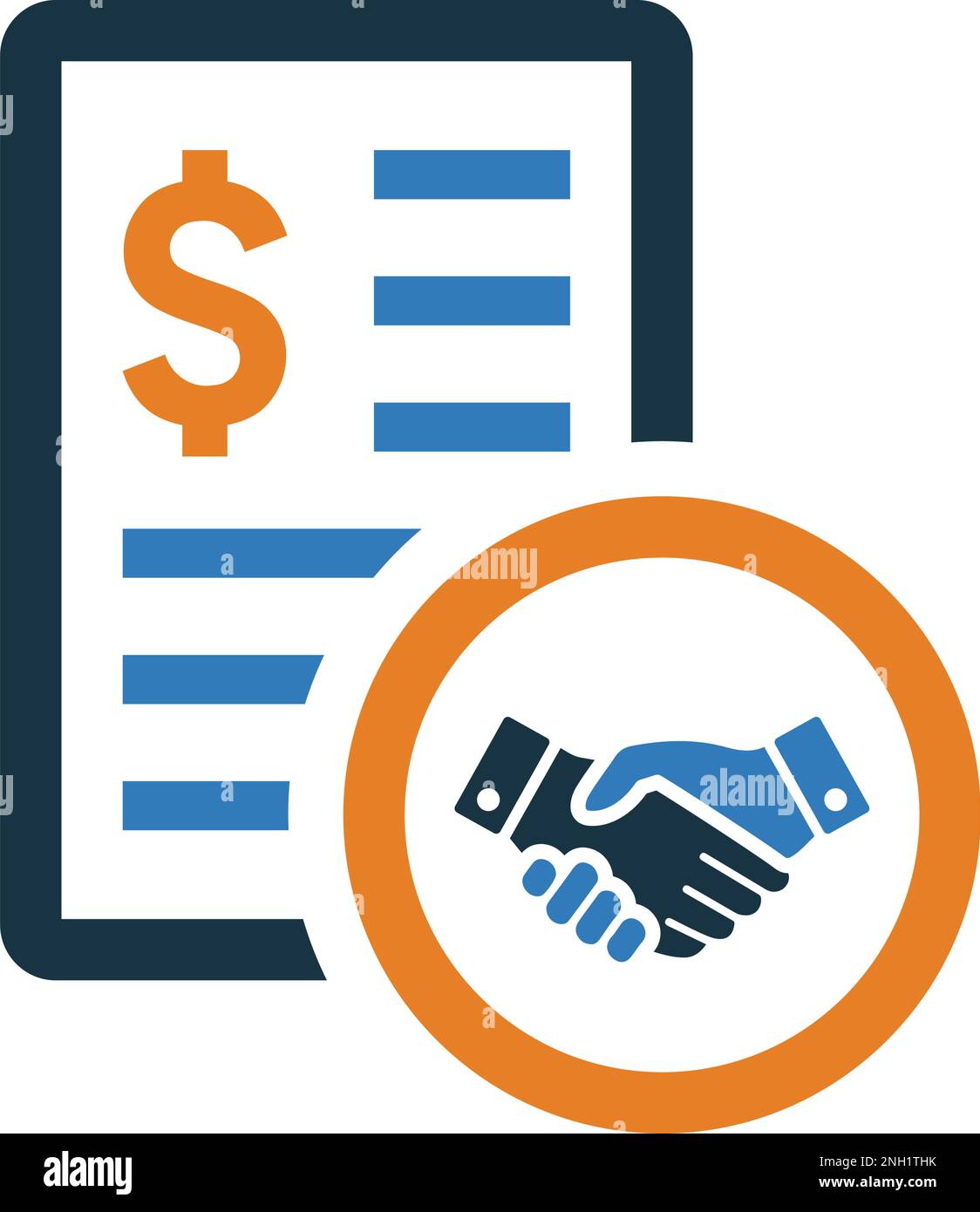 Business Agreement icon design template vector illustration for graphic ...