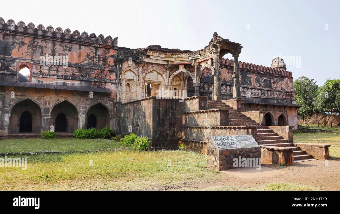 Rear View of Malik Mughith's Mosque, Mandu, Madhya Pradesh, India Stock ...