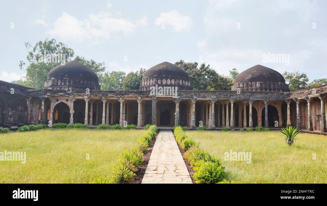 Inside View of Malik Mughith's Mosque, Mandu, Madhya Pradesh, India ...