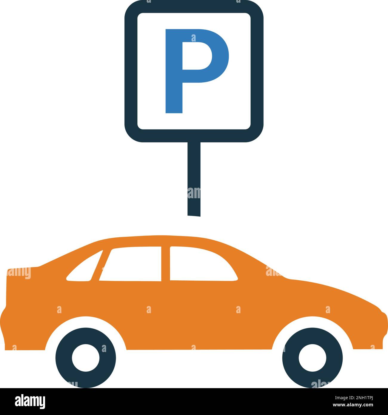 Car Parking icon. Flat style vector EPS use in infographics,web design ...